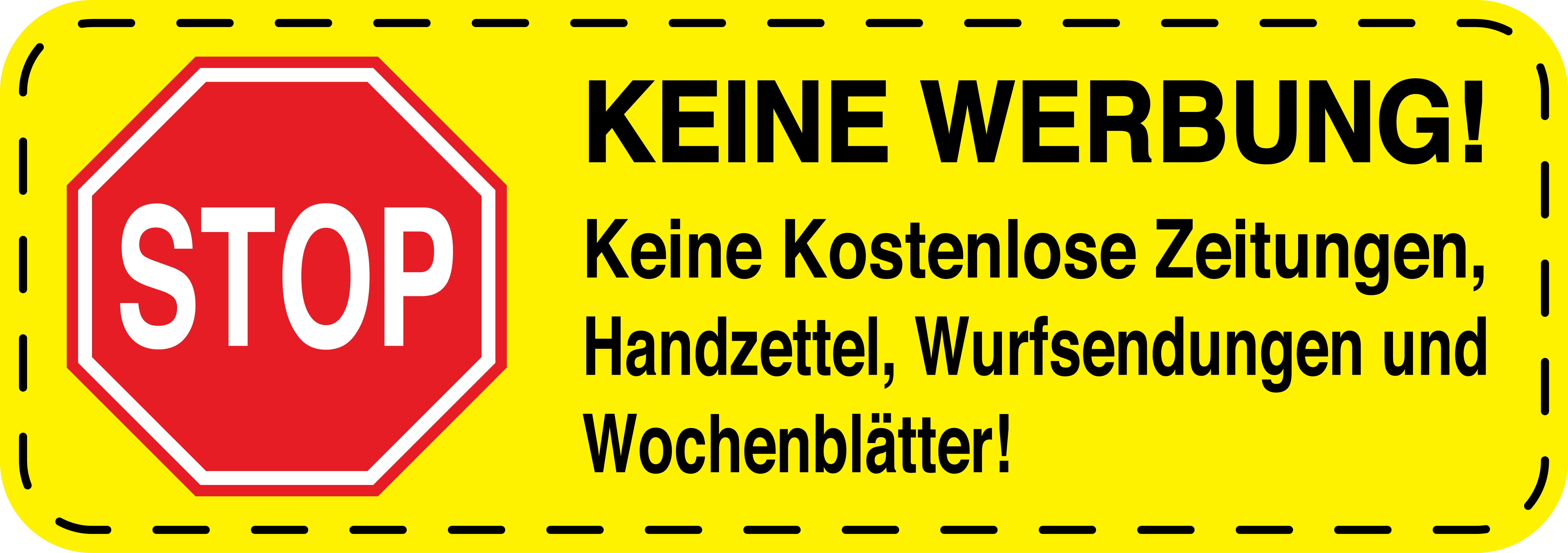 Bitte keine Werbung Aufkleber – EtikettenStar